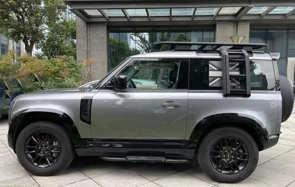 HW Black Wheel Arch Fender Flares 4 PCS Set for Land Rover Defender 90 ...