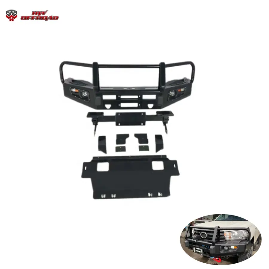 FRONT STEEL BUMPER KIT GUARD FOR HILUX VIGO 2004-2021 - Buy BUMPER KIT ...